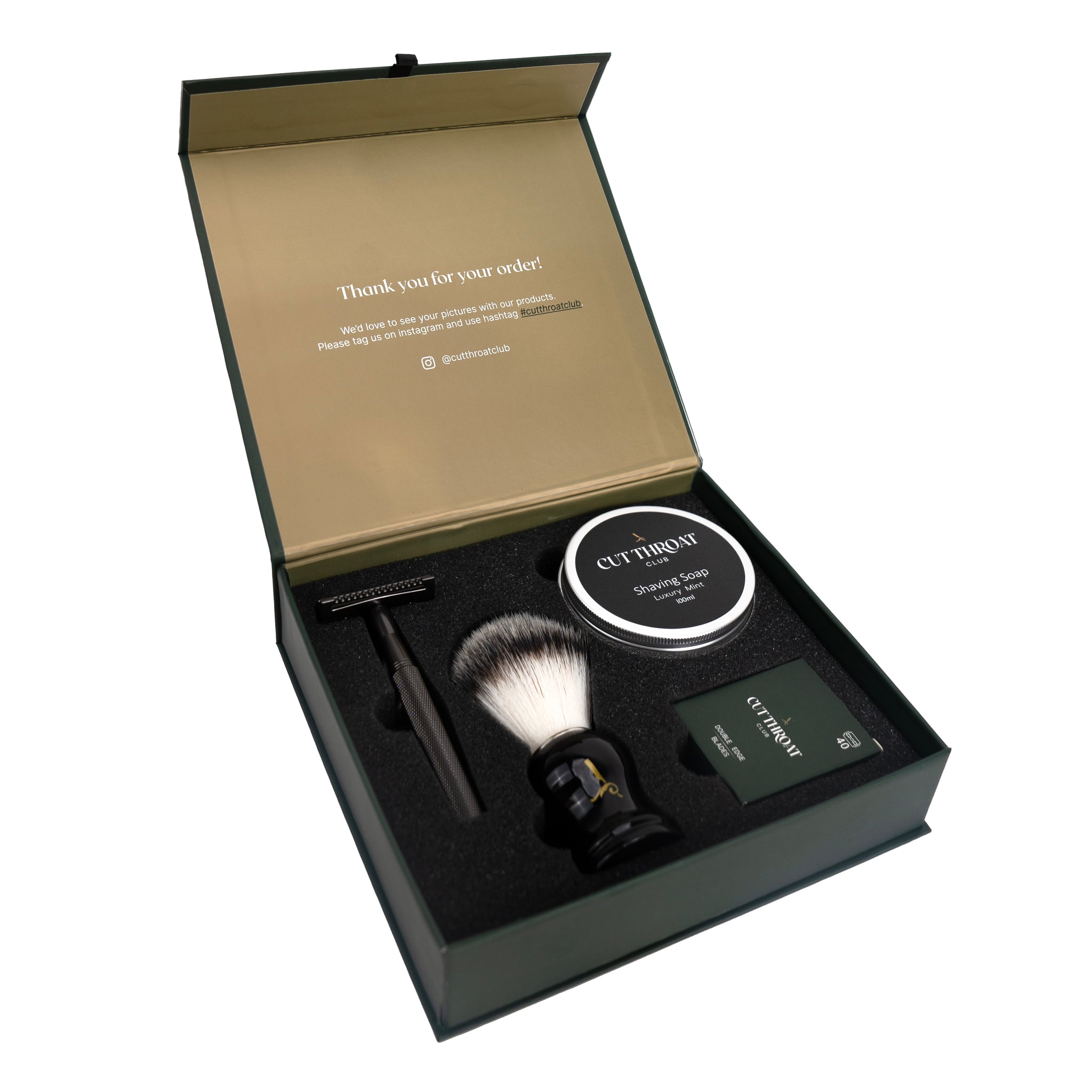 Luxury Safety Razor Shaving Kit with Double Edge Razor, Brush, Shaving ...